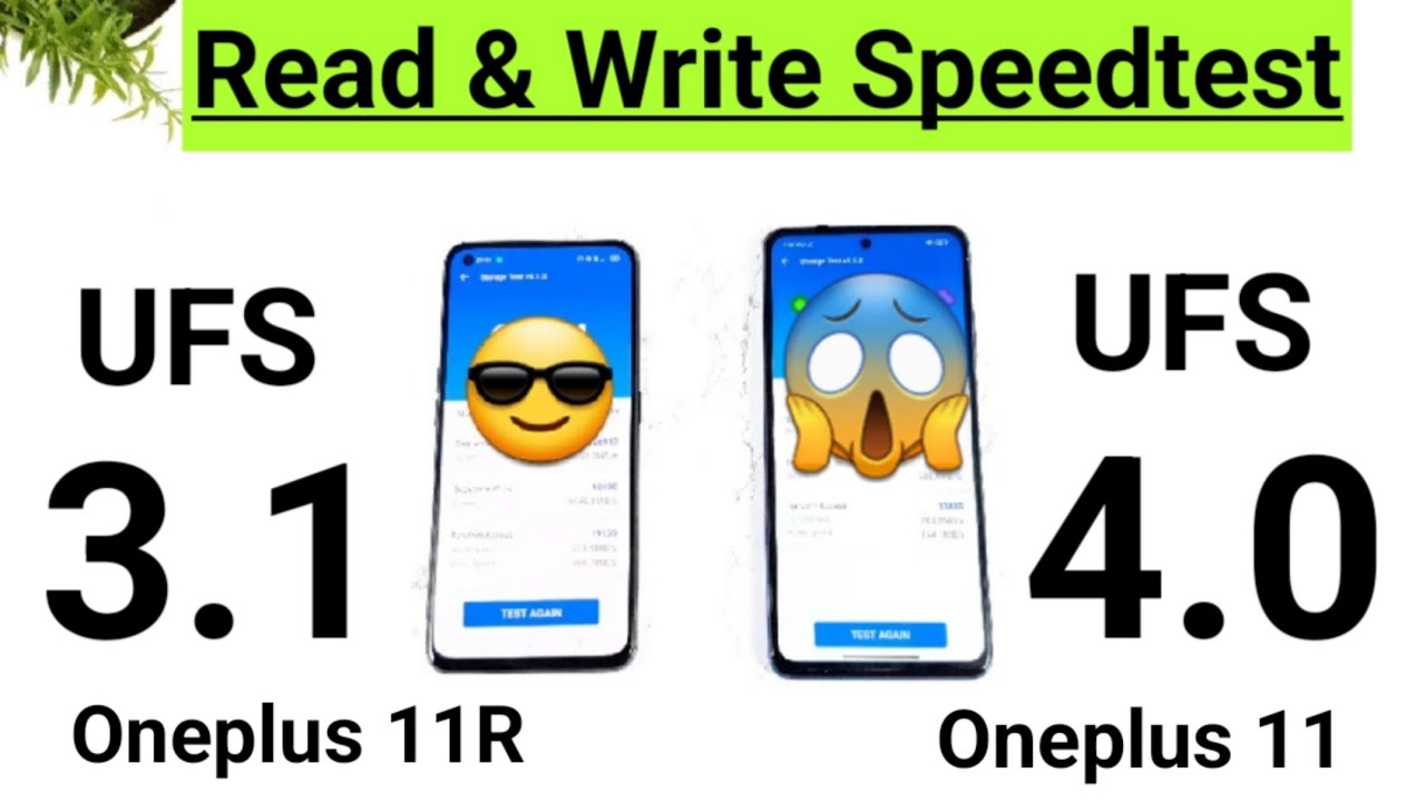 Oneplus 11r vs Oneplus 11 Read & Write Speedtest UFS 4.0 vs UFS 3.1 ...