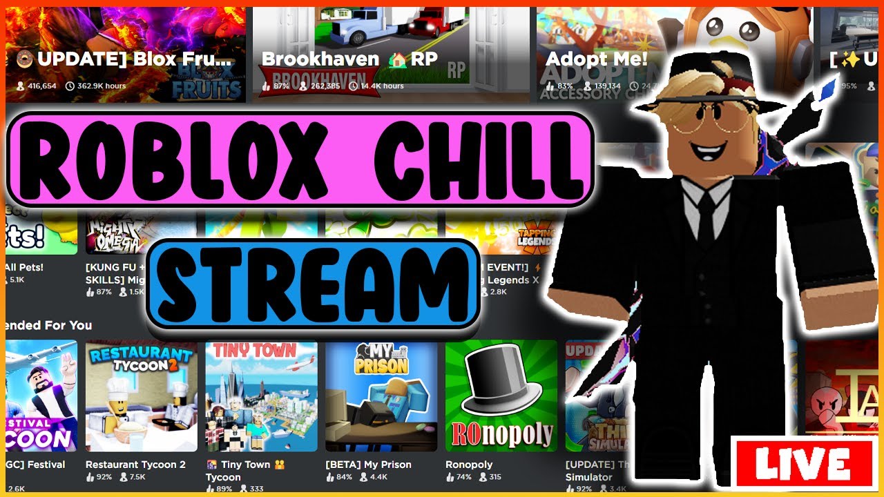 Roblox Chill Stream #roblox #roadto500subs #chillstream - YouTube