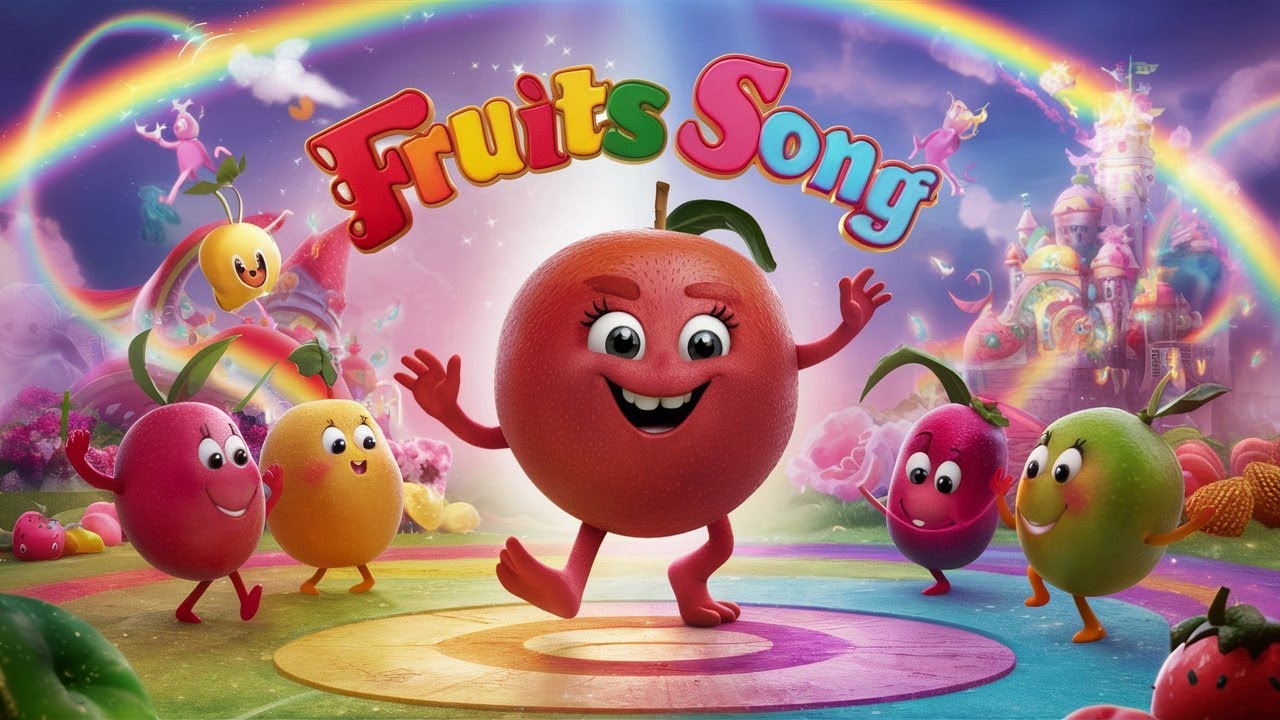 Fruit Fun: A Colorful Song for Kids | Fruits Song For Kindergarten ...
