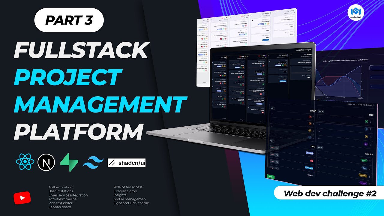 Build a Fullstack Project Management App with Next.js 15, Supabase, Shadcn, Resend, DnD Kit ...