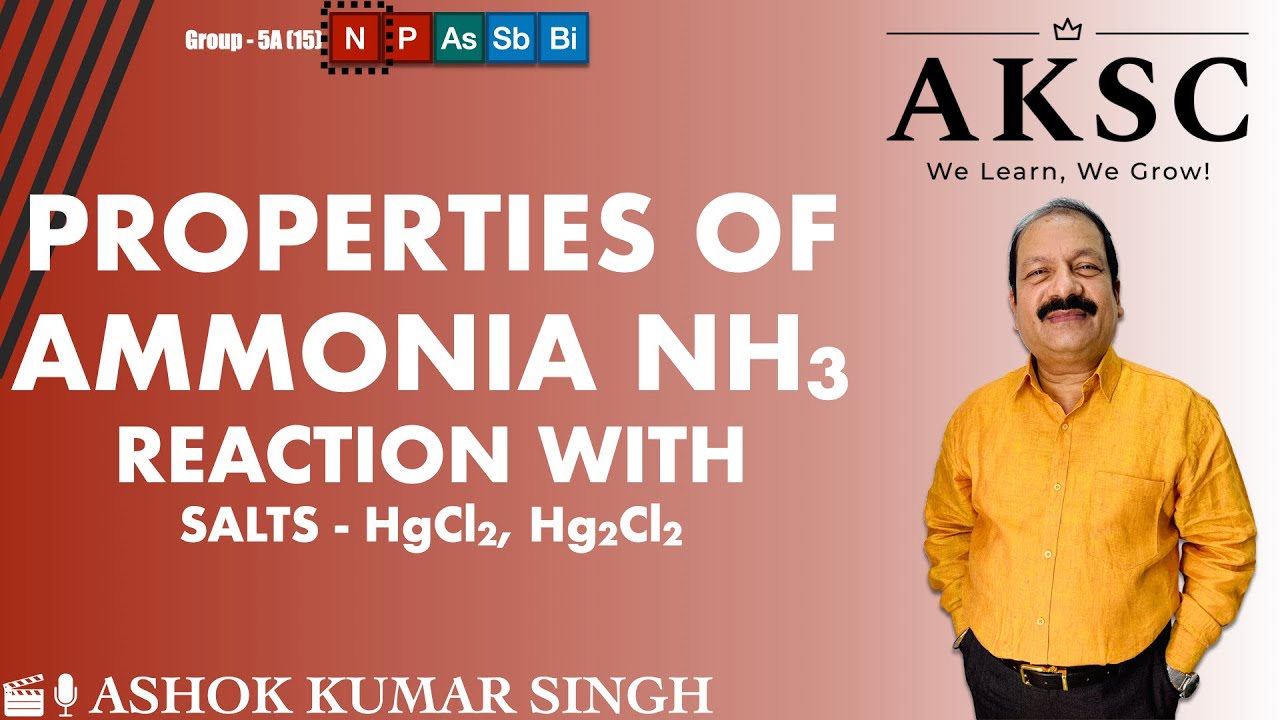 63. Properties of Ammonia NH3 - Reaction with Salts HgCl2 & Hg2Cl2 ...