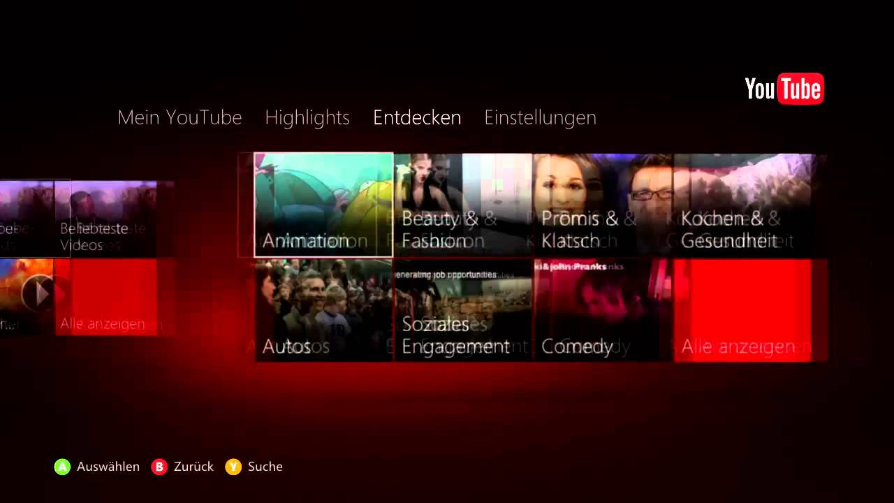 Xbox 360 | Youtube App Review (deutsch/german) - YouTube
