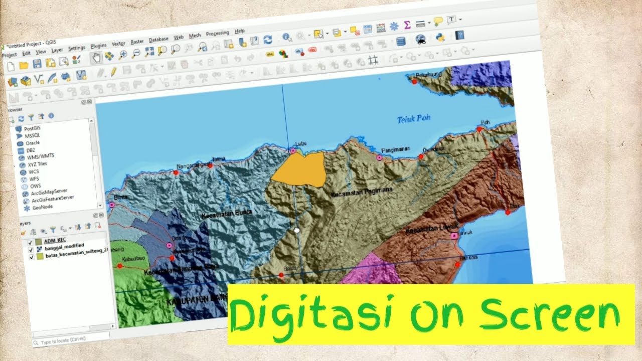 (TUTORIAL QGIS) #Part2 Belajar digitasi peta - YouTube