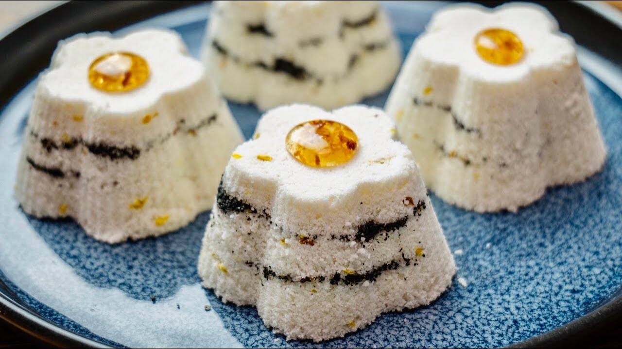 Steamed Rice Cake with Sesame and Osmanthus，so moist and soft - YouTube