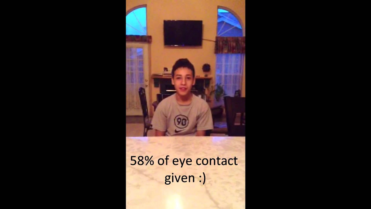 AP Psych - Eye Contact Experiment - YouTube