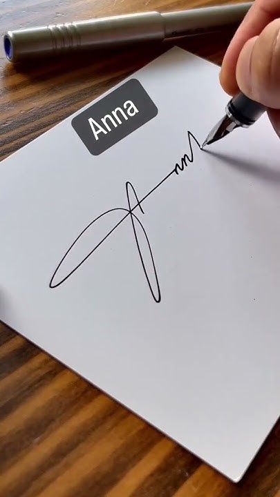 OMG😱😱😱Anna Name Signature style order in comment your name_🦋♥️#short # ...