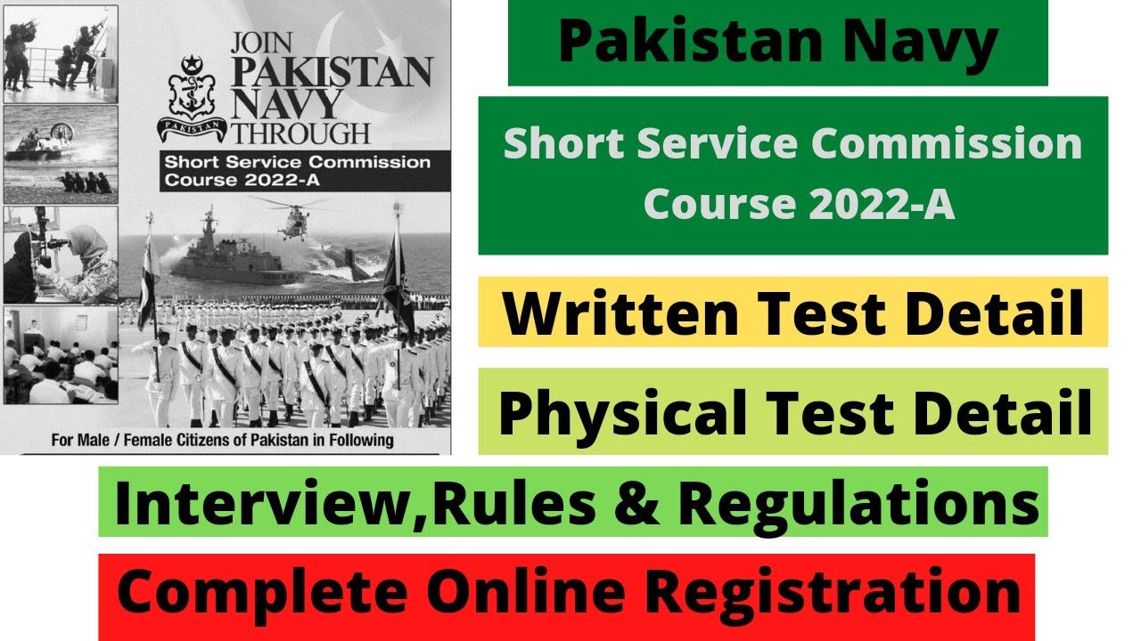 Join Pak Navy As Short Service Commission Course 2022-A | Pak Navy Jobs ...