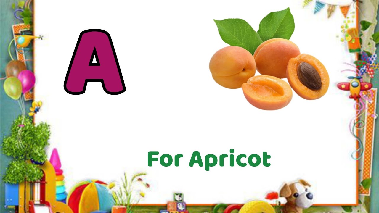 ABC phonics song | A for apricot l kids learing vedio l Abcd song l ...