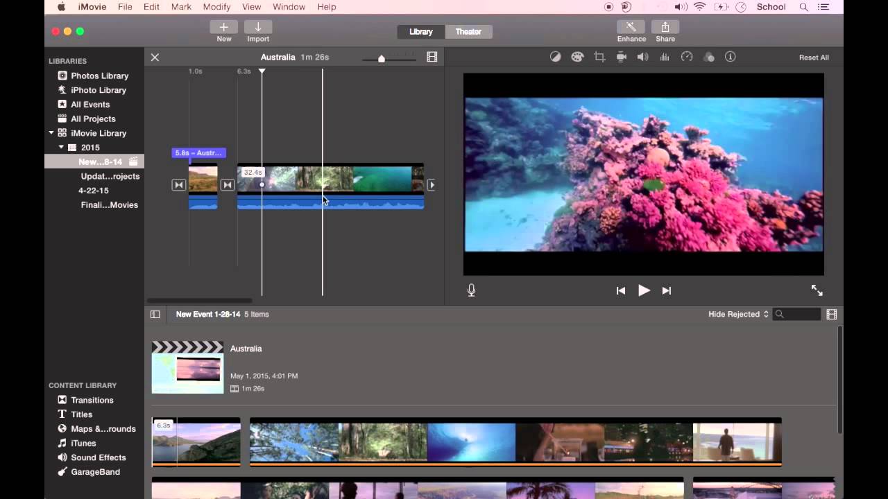 Basic iMovie Functions - YouTube