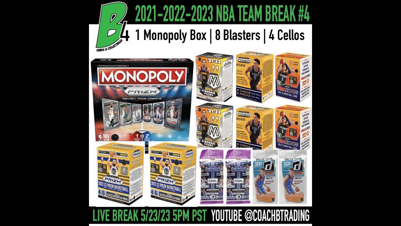 Coach B & Sons | 2021-2022-2023 NBA LIVE TEAM BREAK | Monopoly Box ...