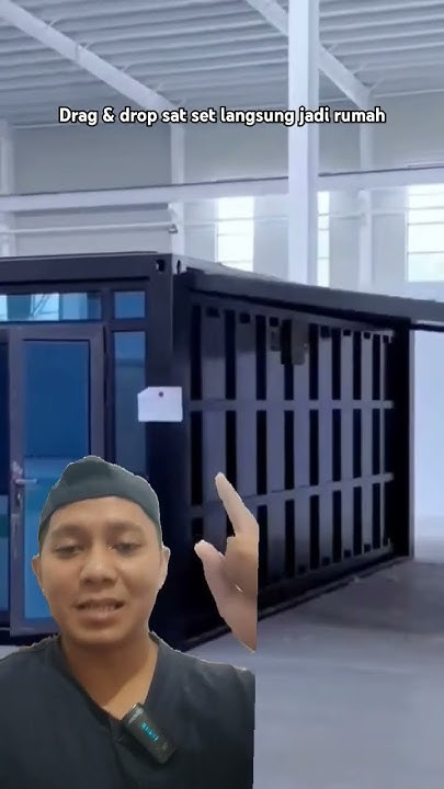 Inspirasi rumah kontainer sat set tinggal drag and drop - YouTube