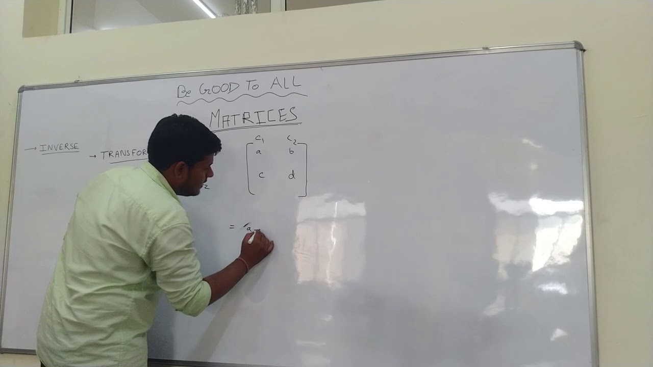 Inverse of matrices | Row and Column Transformation | Matrices | Hindi ...