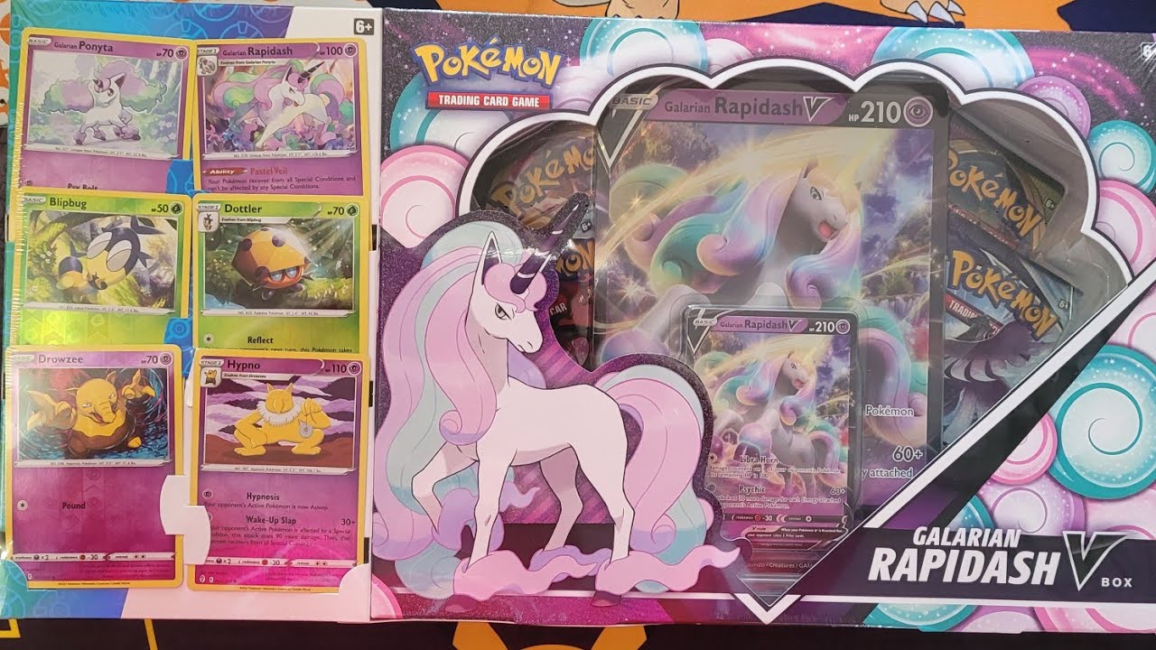 Opening A Pokemon Galarian Rapidash V BOX - YouTube