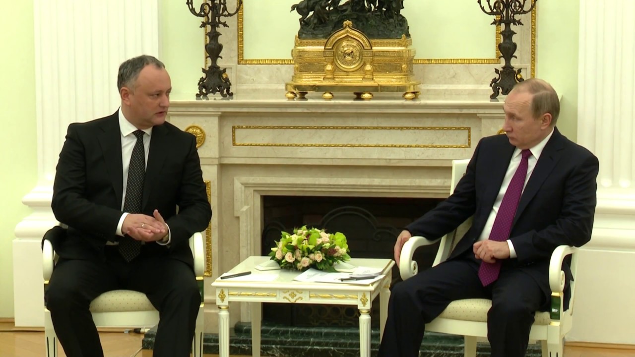 Întrevederea oficială dintre Igor Dodon și Vladimir Putin - YouTube