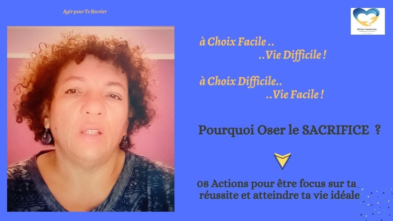A Choix Facile Vie Difficile. A Choix Difficile Vie Facile. Pourquoi Oser le Sacrifice ? - YouTube