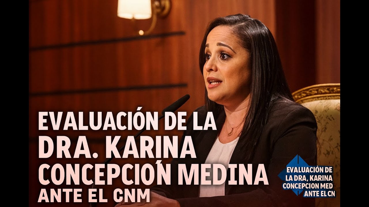 ⚠️LO QUE DIJO LA DRA. KARINA CONCEPCIÓN MEDINA ANTE EL CNM🎙️⚖️ - YouTube