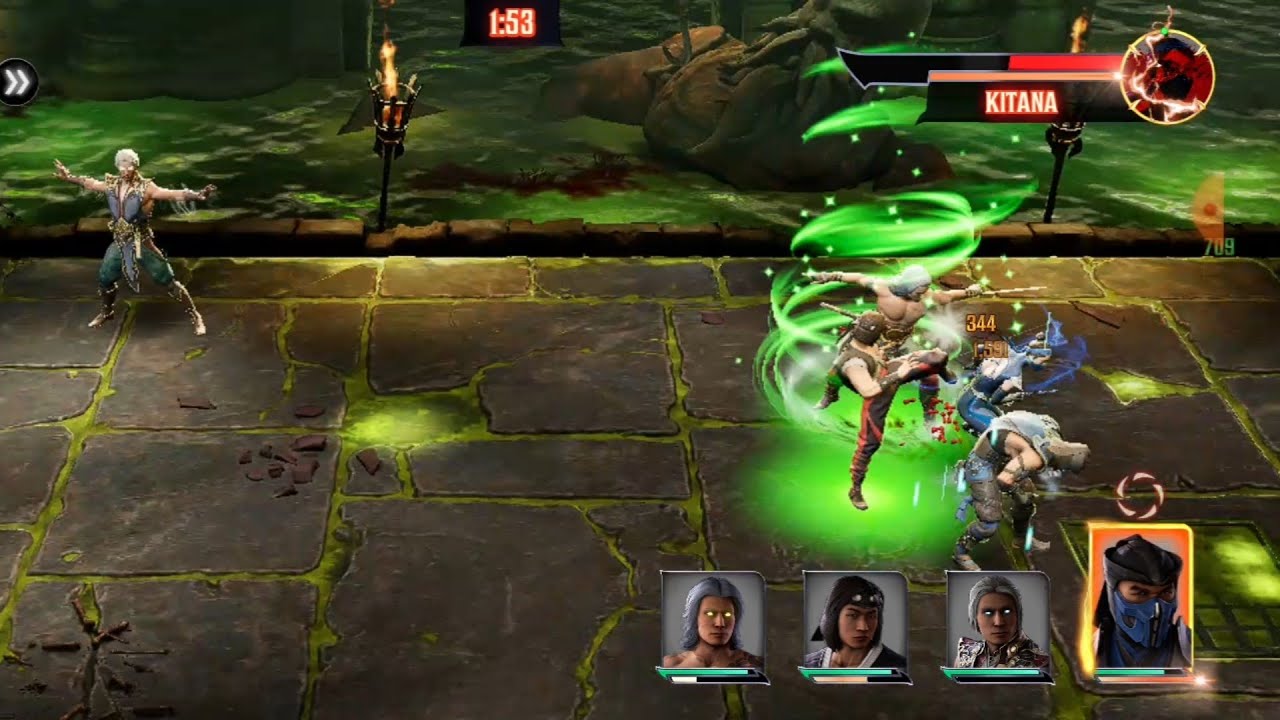 Mortal Kombat Onslaught Fujin, Liu Kang and Sub Zero Attacks Boss ...