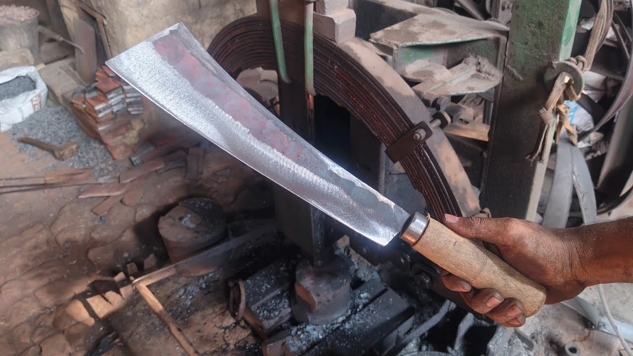 "How to Make a Powerful Machete Knife - Complete Step-by-Step Process ...