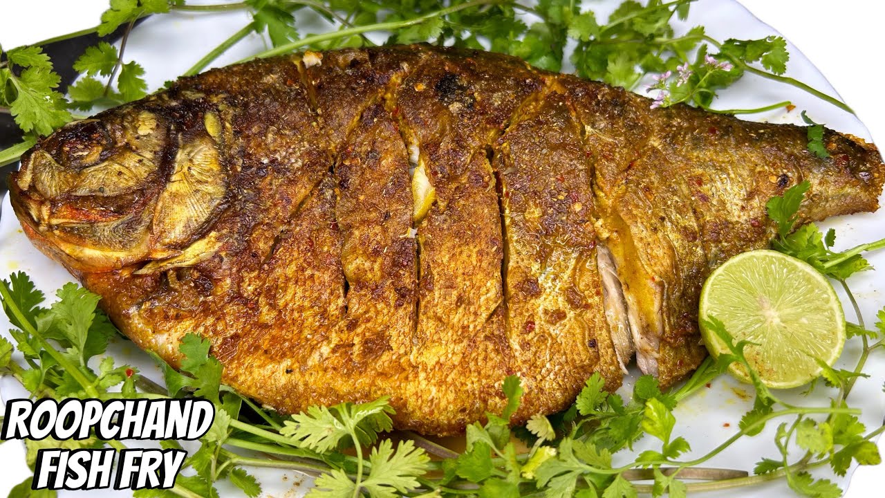 कैंसर का इलाज हैं ये मछली | Roopchand fish fry recipe | Fish fry ...