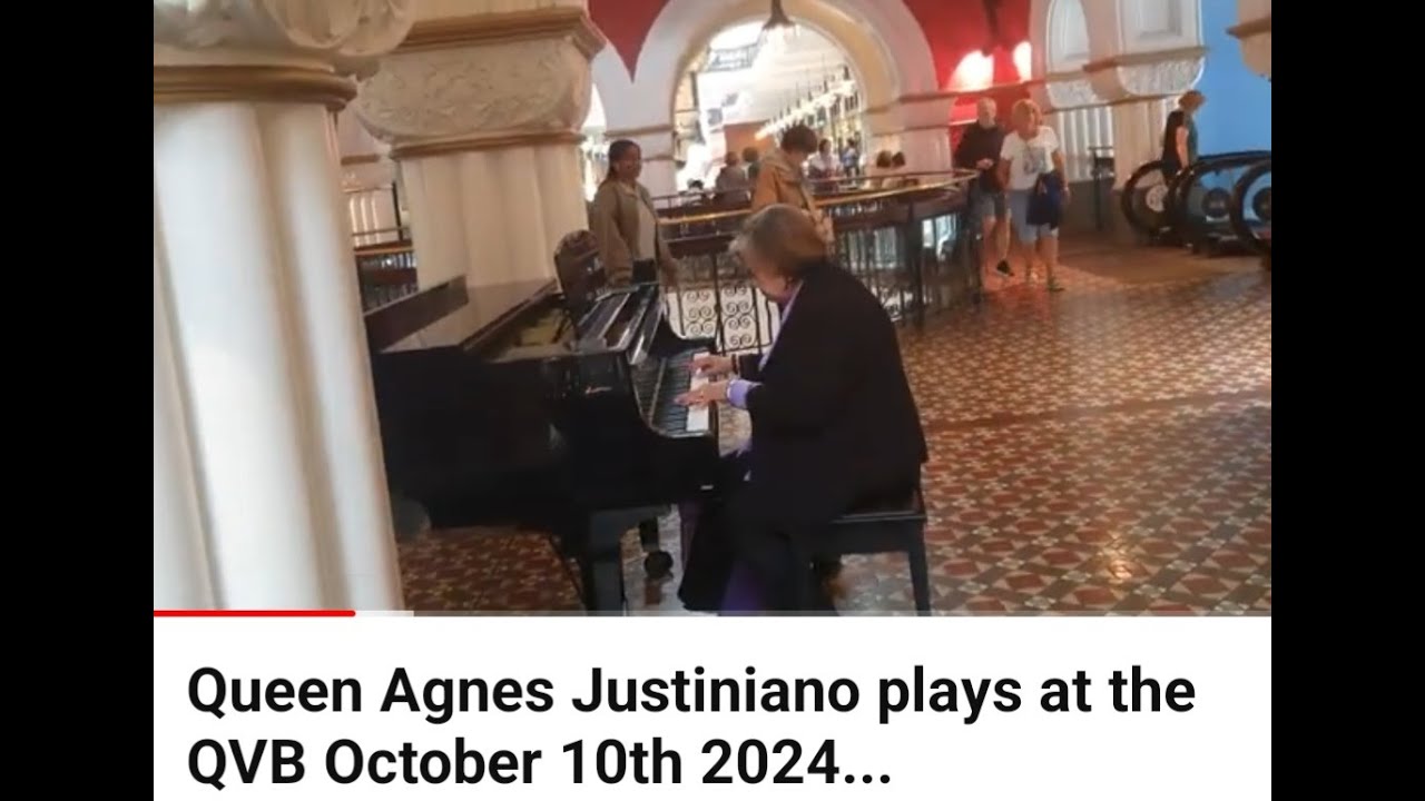 Queen Agnes Justiniano plays at the QVB October 10th 2024... - YouTube