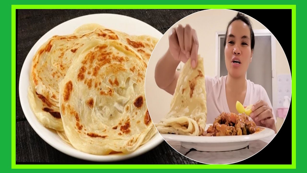 MIDDLE EAST: KHUBZ PARATHA MUKBANG WITH VEGETABLES WITH RED SAUCE ...