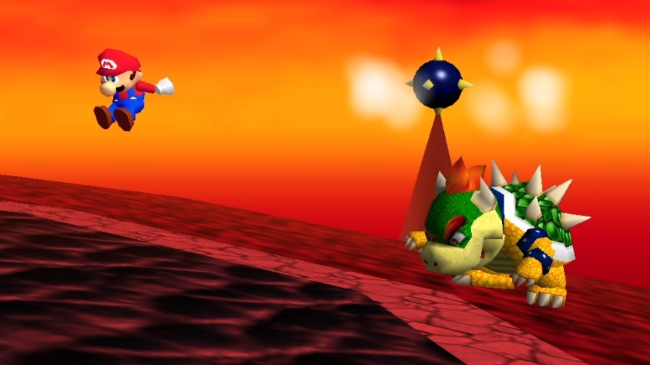 Bowser in the Fire Sea - Super Mario 64 | No Commentary - YouTube