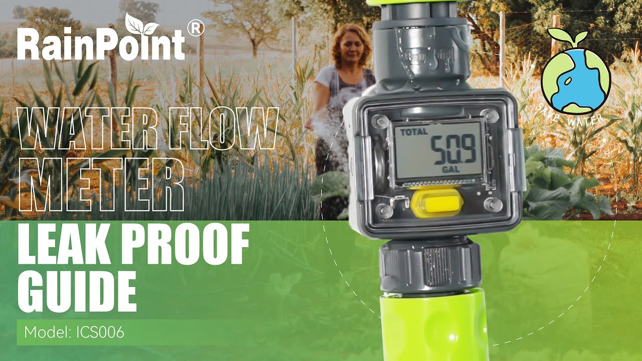 #RainPoint |【ICS006】Water Flow Meter Leak Proof Guide.#MoreThan Water ...