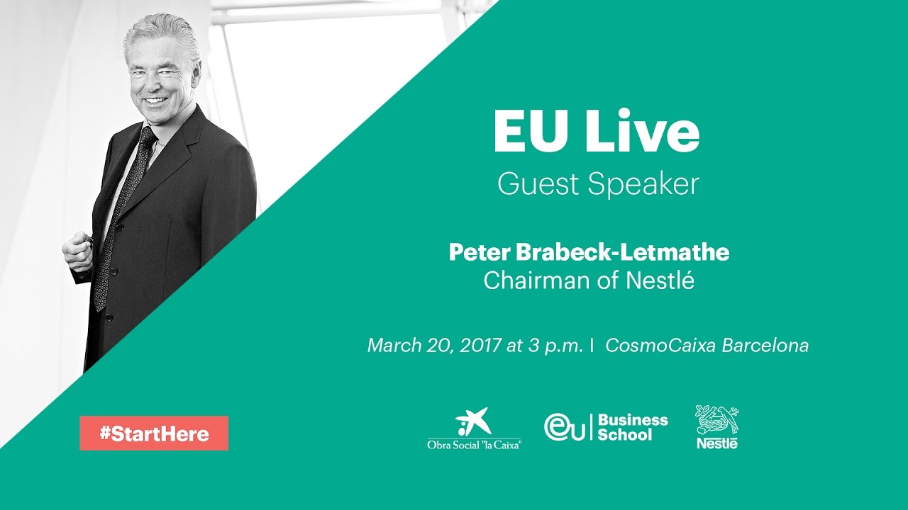 EU Business School Barcelona Presents Peter Brabeck-Letmathe, Chairman ...