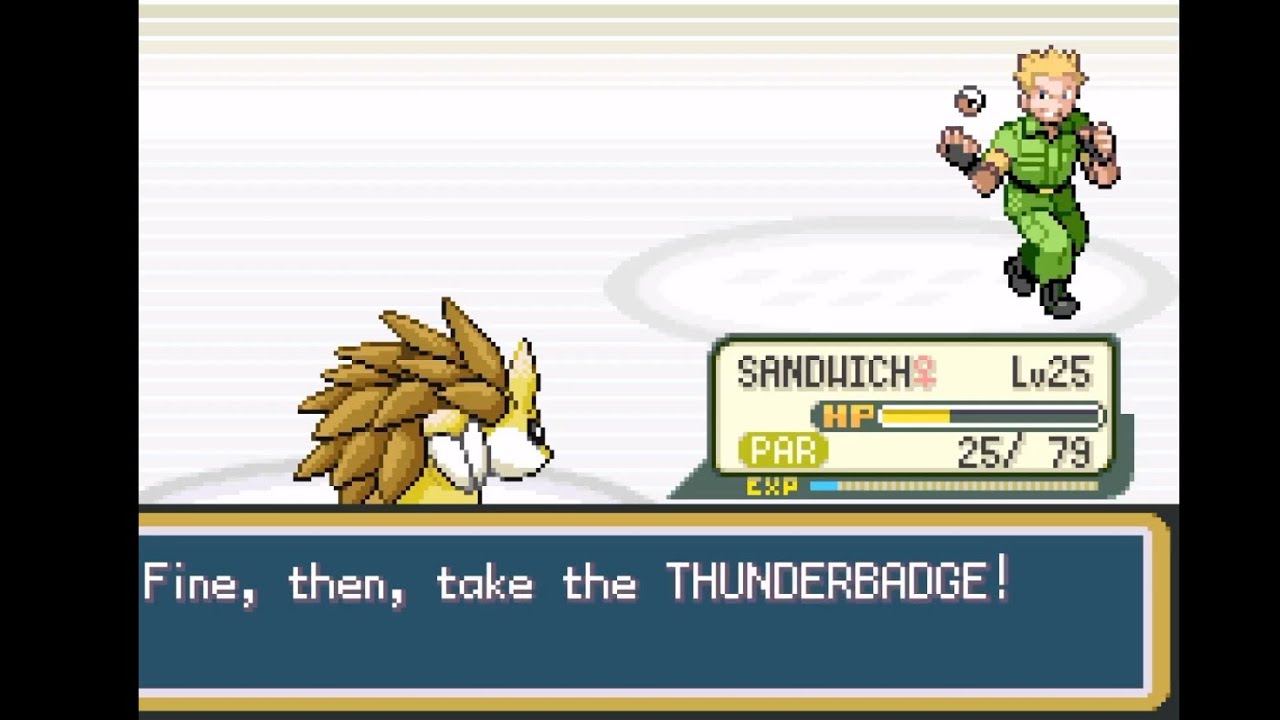 A Thunderous Battle - Pokemon LeafGreen 🍃 - YouTube
