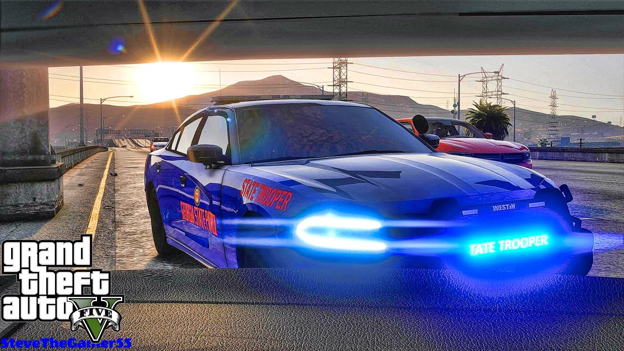 Playing GTA 5 As A POLICE OFFICER Highway Patrol|| GSP|| GTA 5 Mod| 4K ...