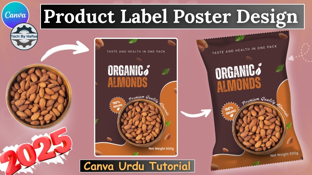 How to Create Product Label Design in Canva | Product Advertising ...