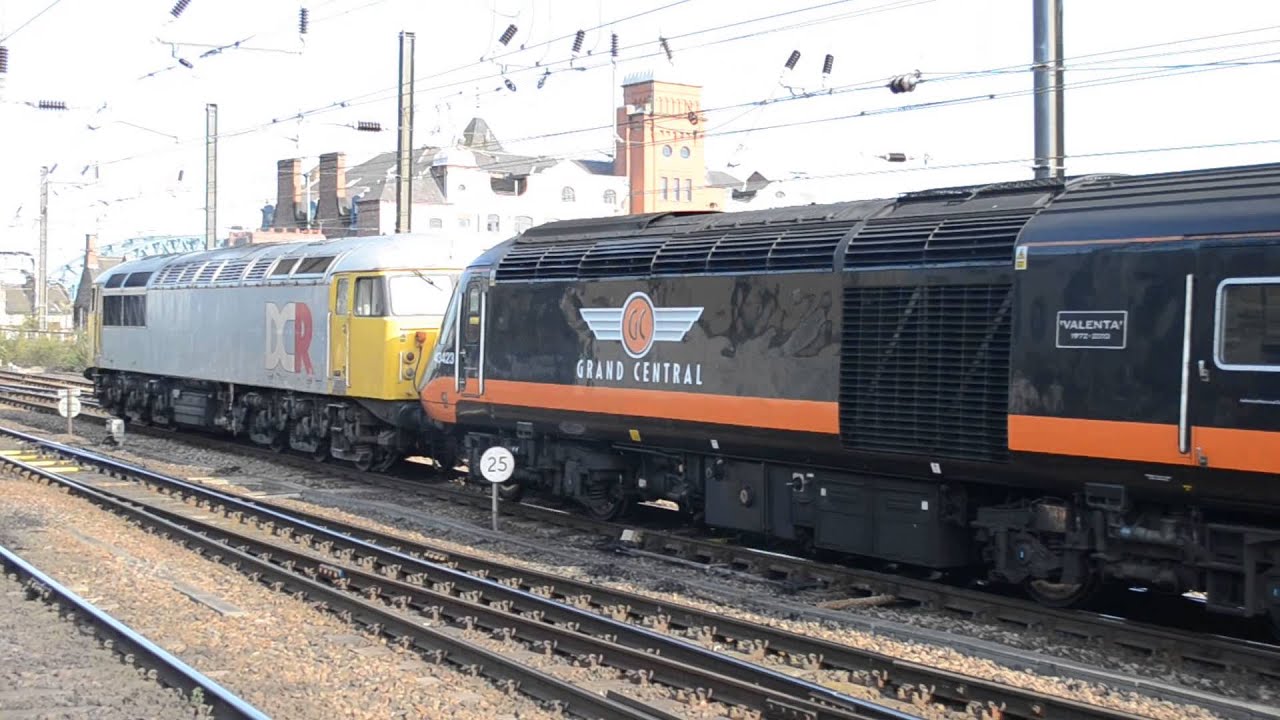 DCR Rail Class 56-311 & Grand Central Power Car 43423 Work 5Z43 - YouTube