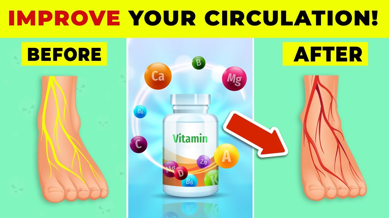Top 8 VITAMINS To ENHANCE Blood Flow and INCREASE Circulation NATURALLY ...