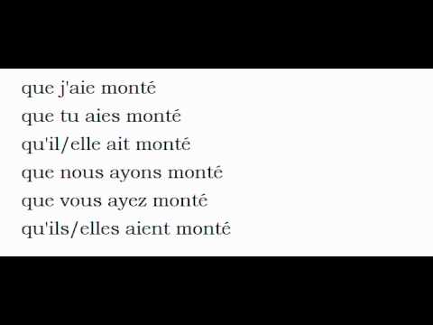 French conjugation = Monter - YouTube