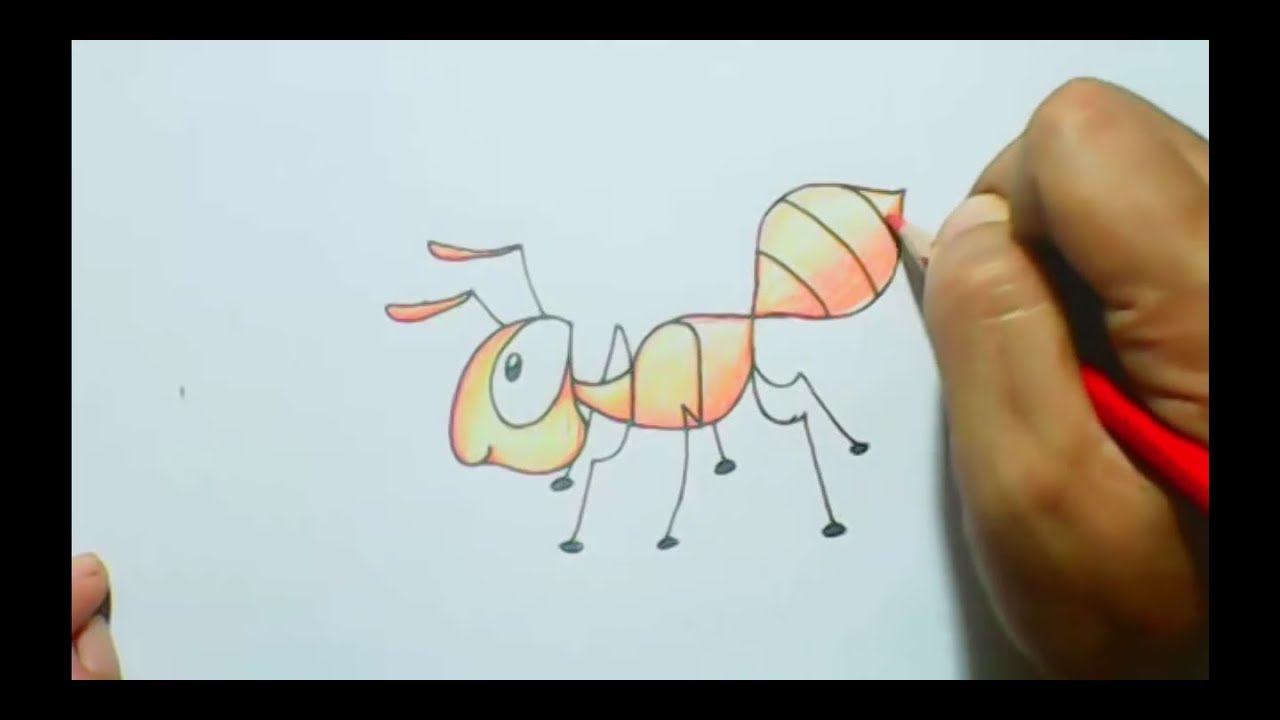 Belajar menggambar Semut - YouTube