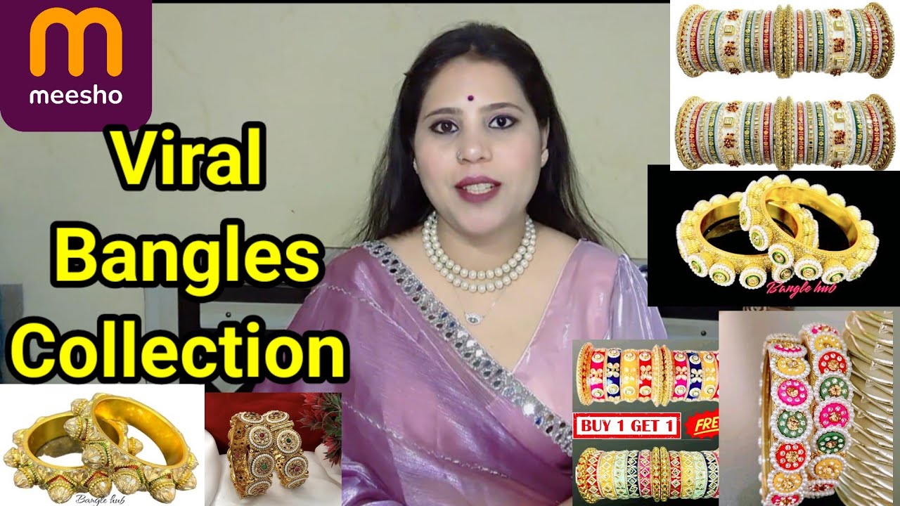 meesho bangles haul bridal chuda collection wedding special Bangles😍 # ...