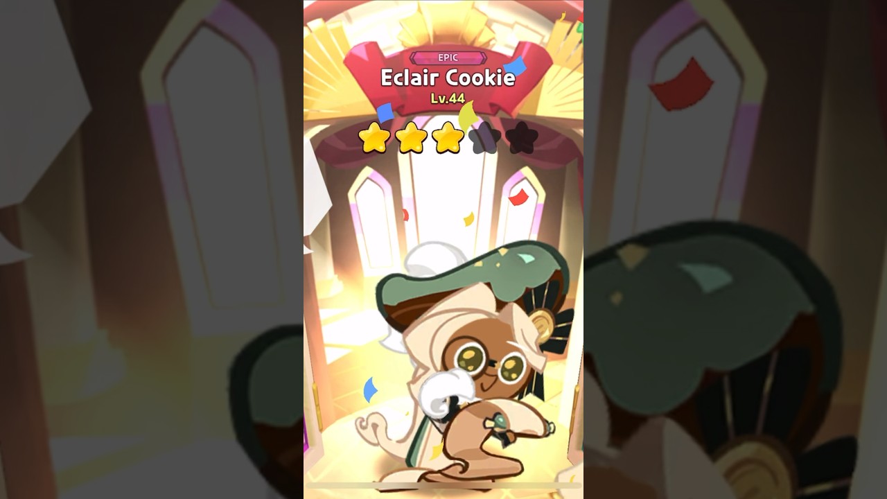 Promoting Eclair cookie to 3 star in cookie run kingdom - YouTube