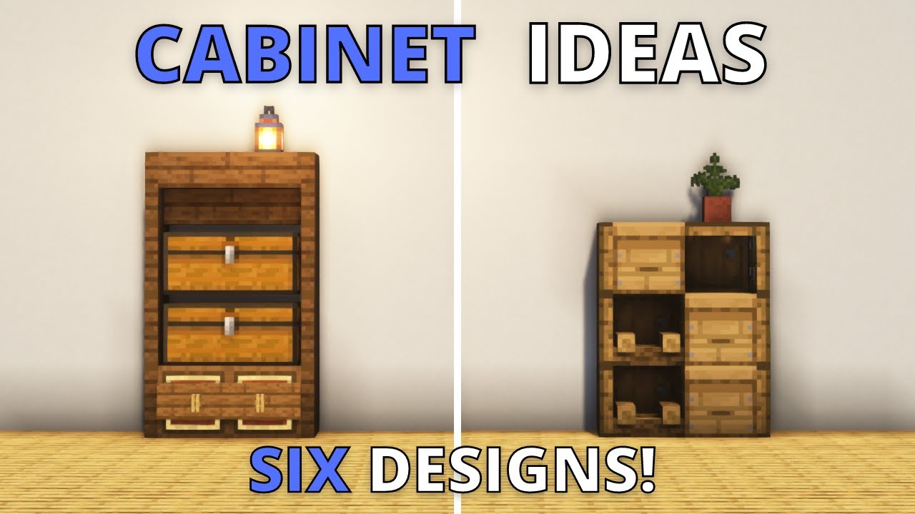 6+ CABINET IDEAS for your Minecraft base! - YouTube