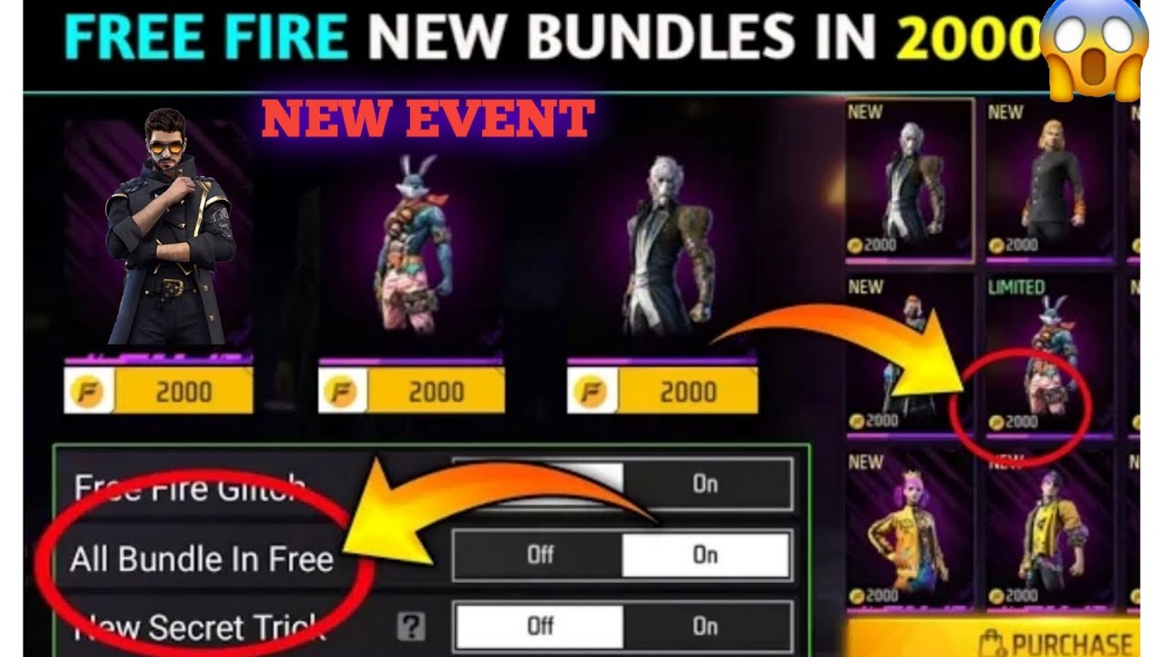 HOW TO GET ALL BUNDLE IN 5000 GOLD || Free fire all bundle in gold # ...