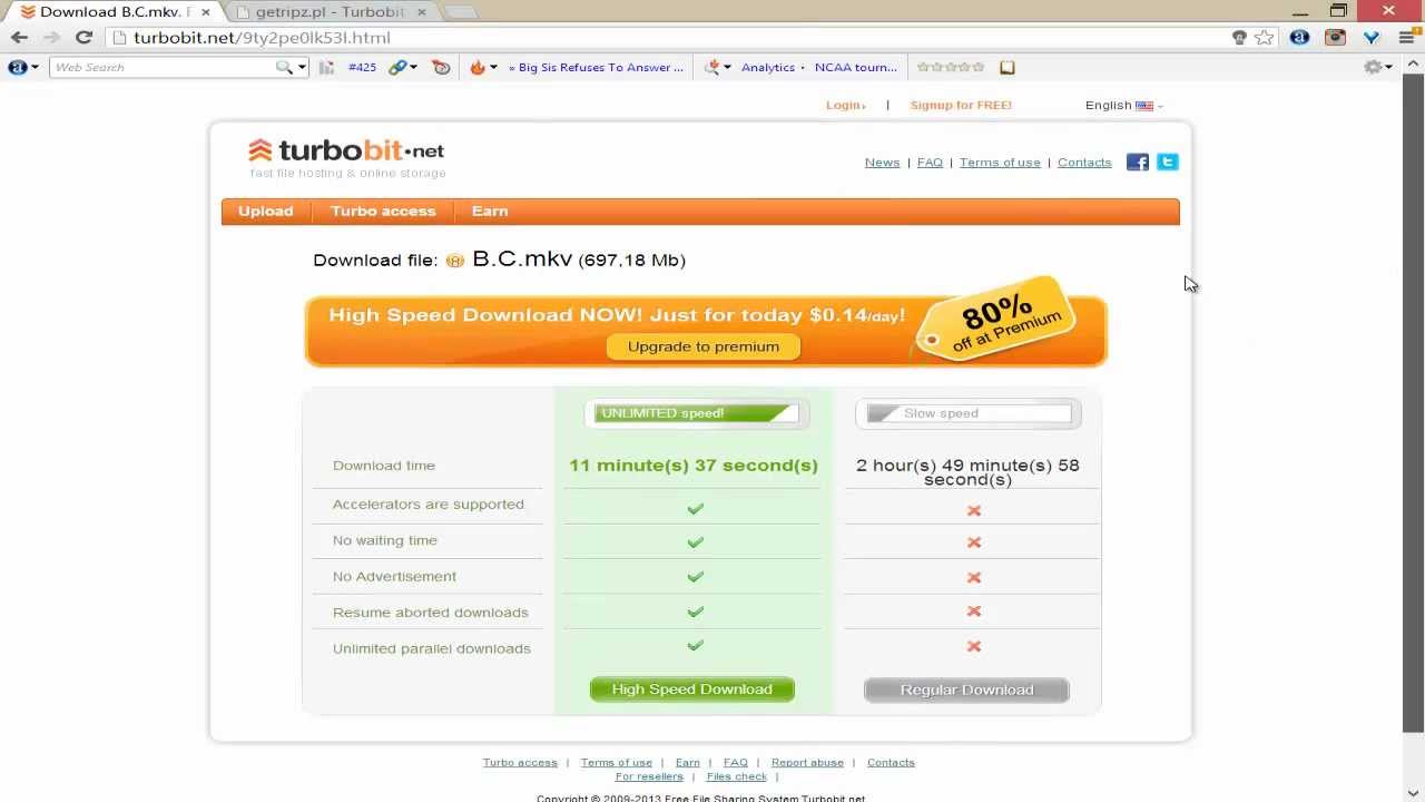 التحميل من Turbobit بالسرعة القصوي - YouTube
