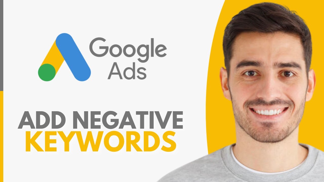 How To Add Negative Keywords In Google Ads - Step by Step - YouTube