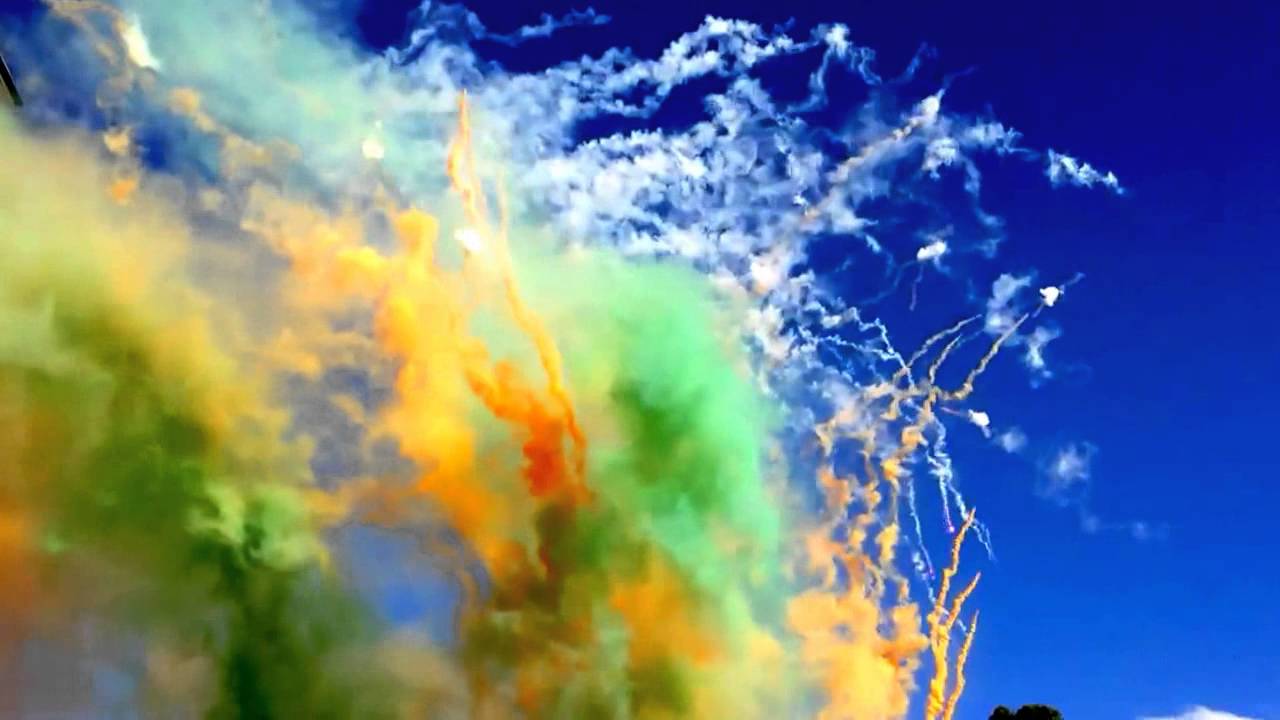 daytime firework display - YouTube