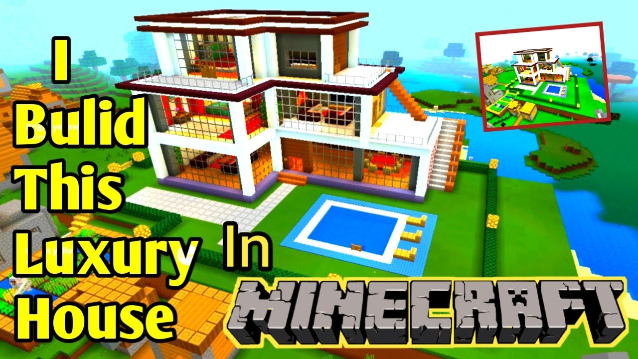 I Bulid Modern Luxury House In Minecraft - YouTube