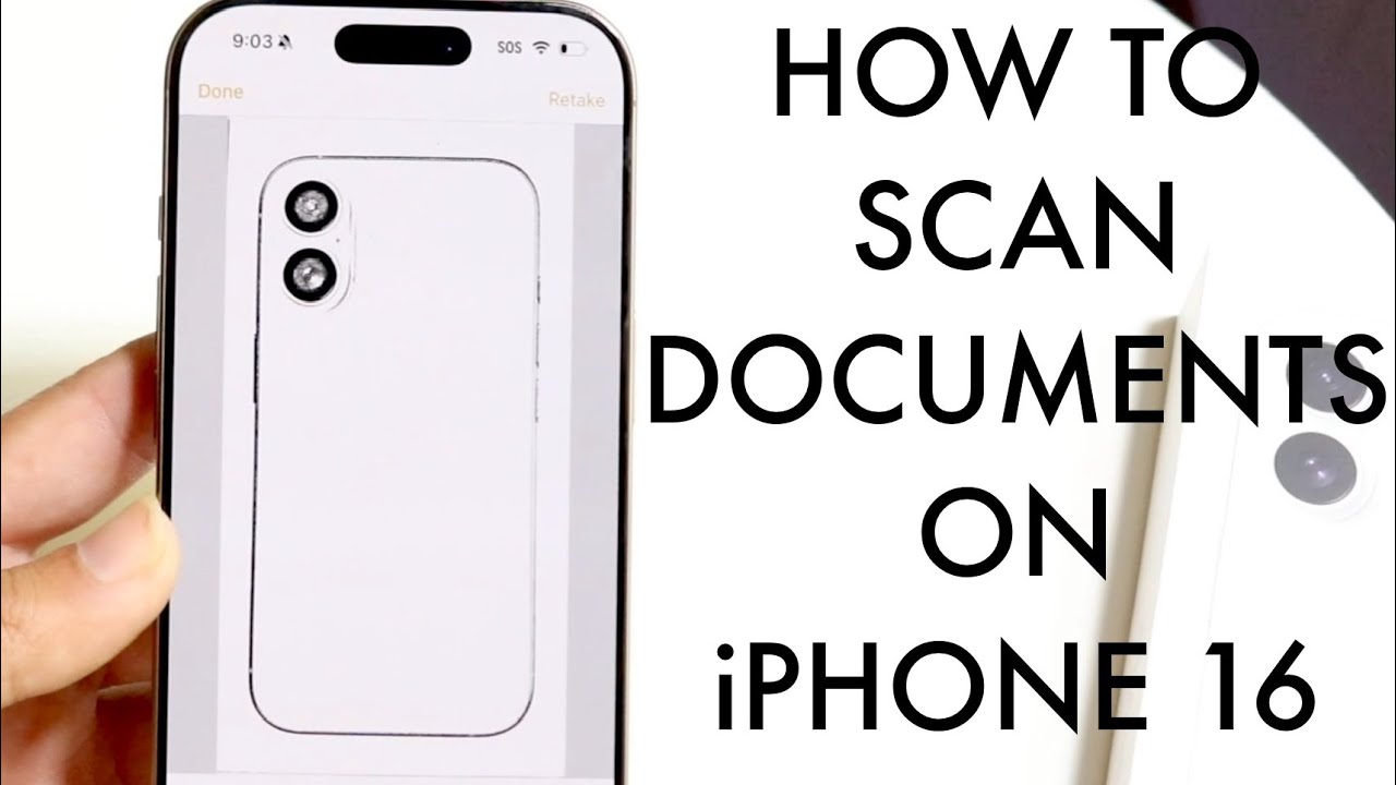 How To Scan Documents On iPhone 16! - YouTube