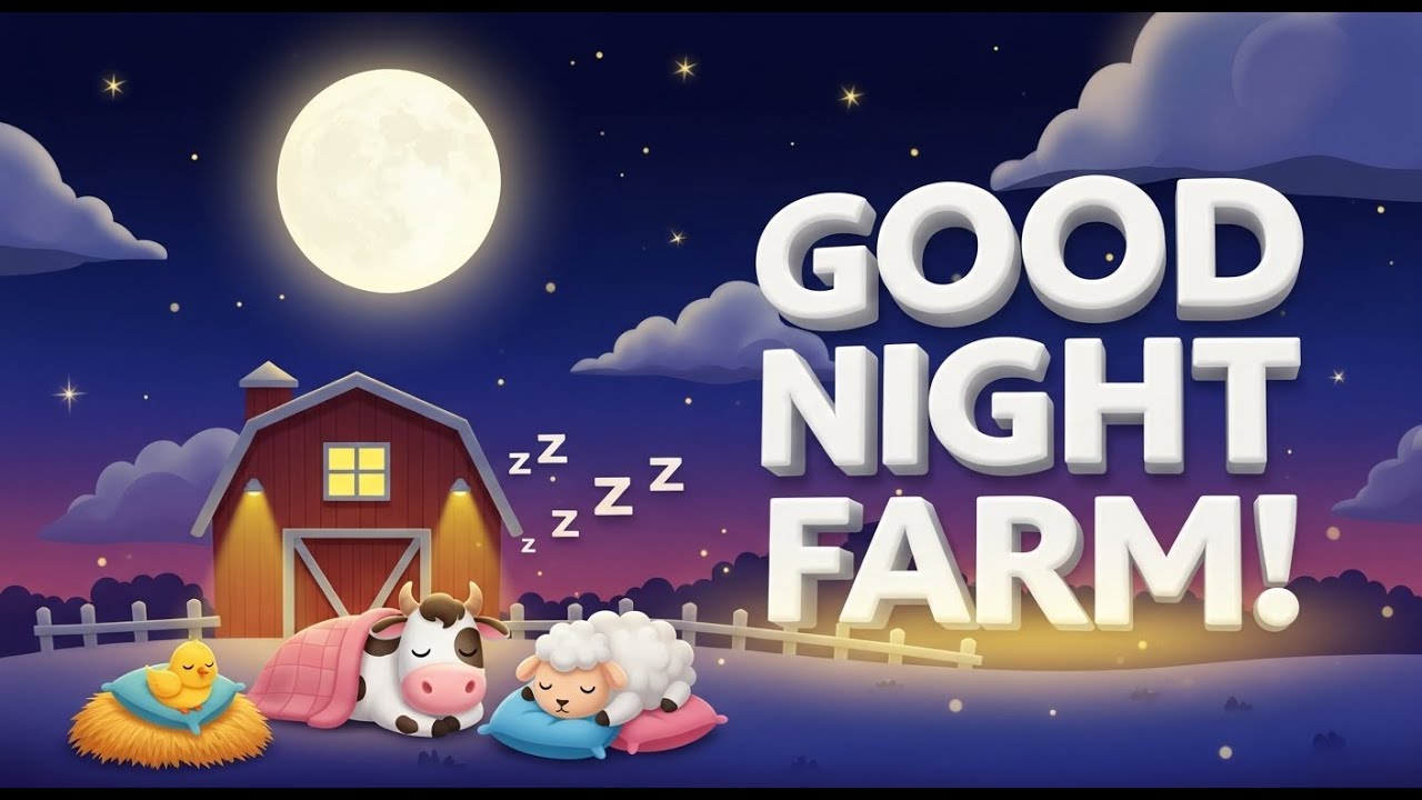 Good Night Farm | Sweet Bedtime Song for Kids - YouTube