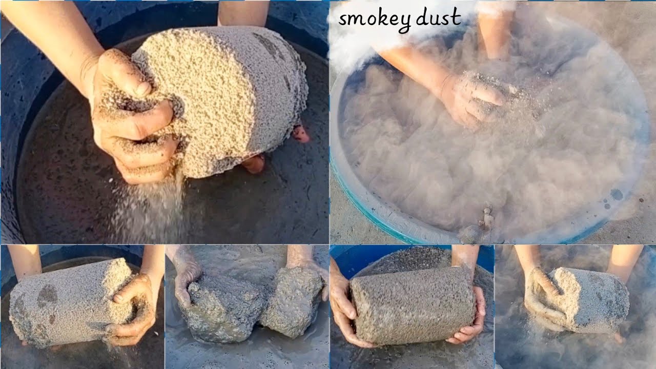 |ASMR|black concert smokey dust🌪water crumbles💦satisfaction guaranteed👌 ...