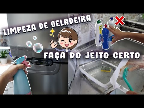LIMPEZA COMPLETA DA GELADEIRA | CUIDADO COM O QUE VOCÊ USA | por casa limpa