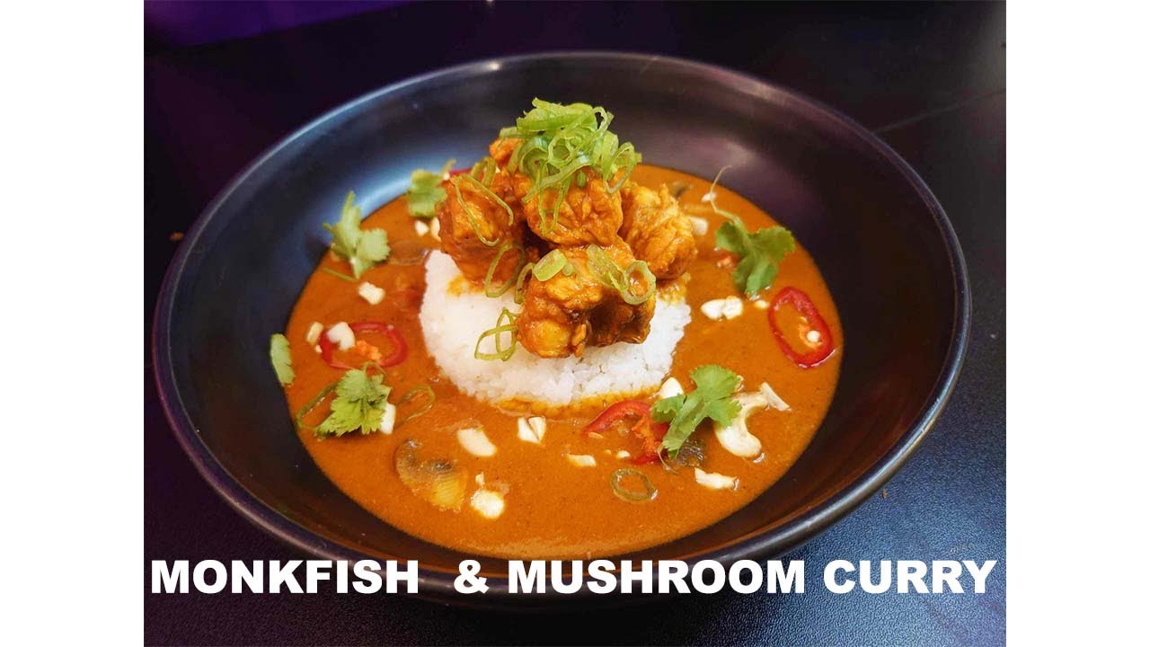 Monkfish Tail & Mushroom Curry (LF,GF) | Fish Curry - YouTube
