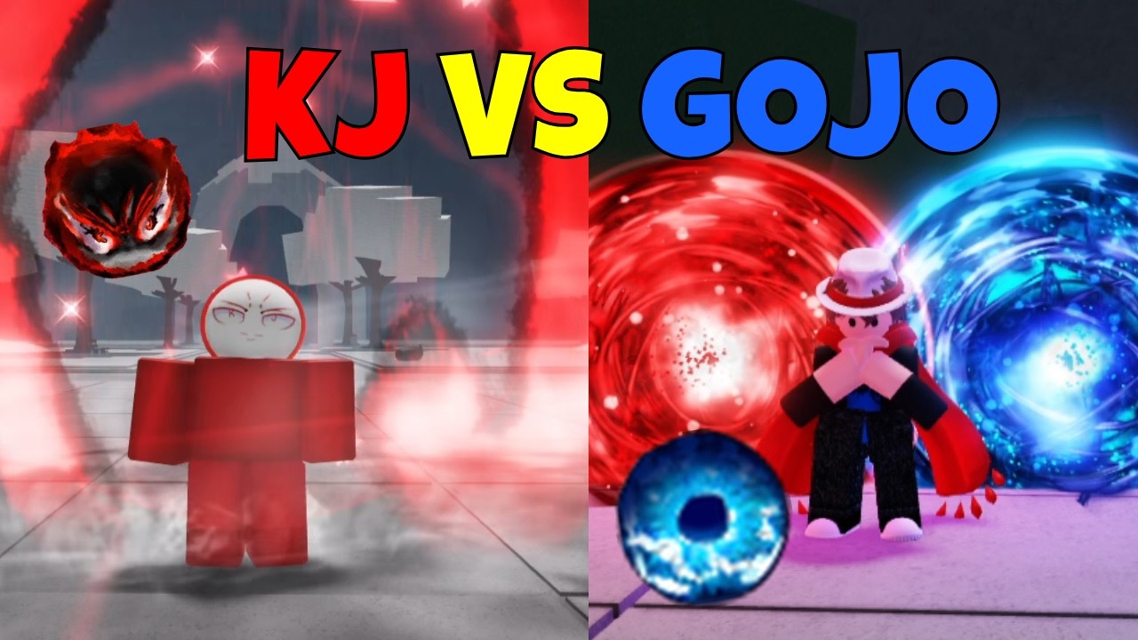 KJ VS NUEVO GOJO EN STRONGEST BATTLEGROUNDS - YouTube