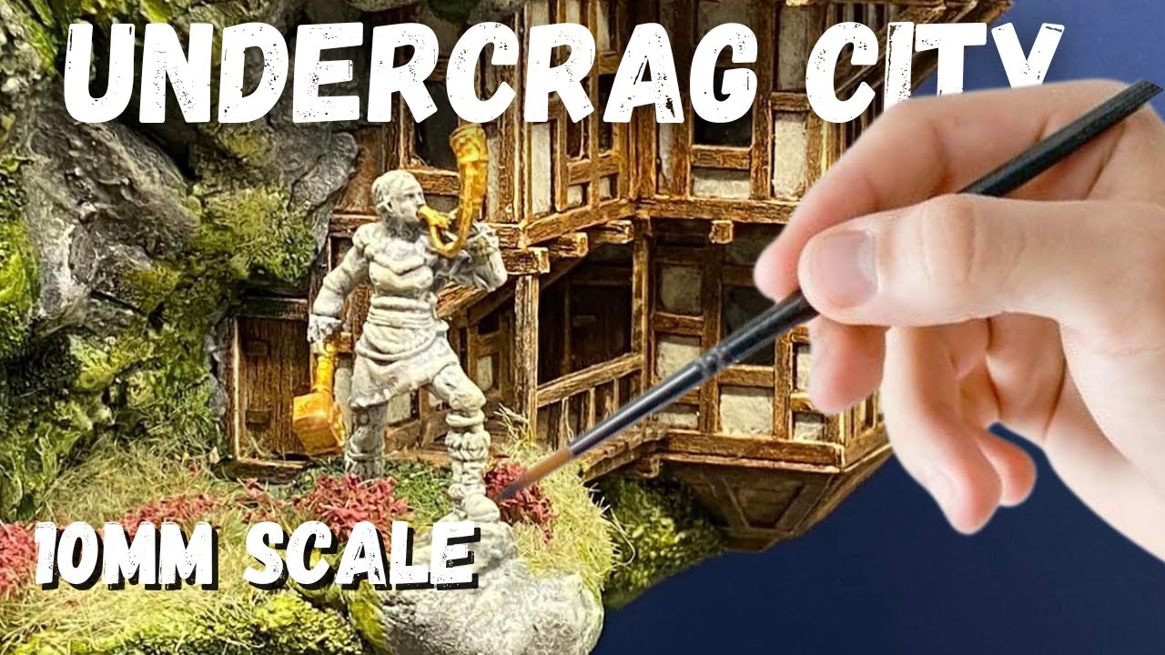 Ep.28 Rock Cliff with Miniature Door and STATUE - fantasy DIY scratch ...